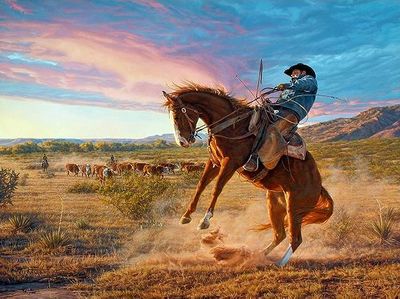 Tim Cox Artist Artist Signed Limited Edition Print:"The Blowup" - Tim Cox