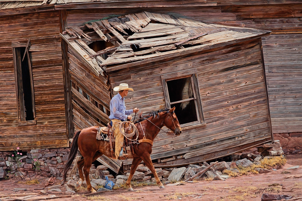 Tim Cox Artist Signed Ltd Edition Print:"If These Walls Could Talk ...