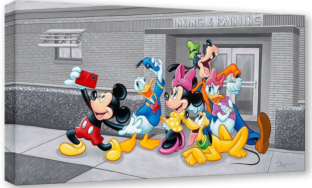 Tim Rogerson Disney Limited Edition Gallery Wrap Canvas Giclee:"Celfie ...