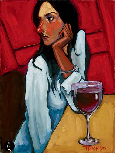 Tim Rogerson Handsigned and Numbered Embellished Giclee on Canvas:"I'm ...