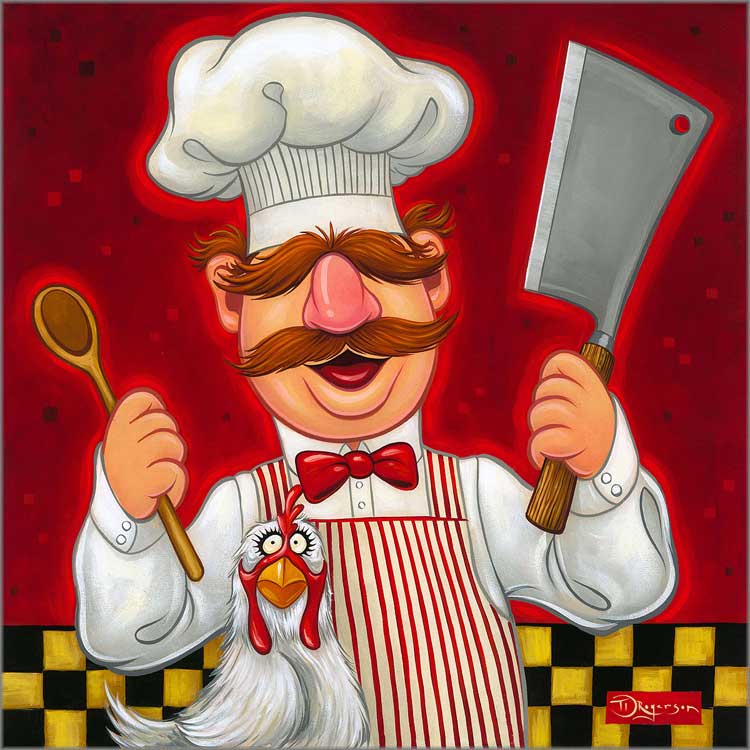 Tim Rogerson Muppets Limited Edition Canvas Giclee:"Swedish Chef" - The ...