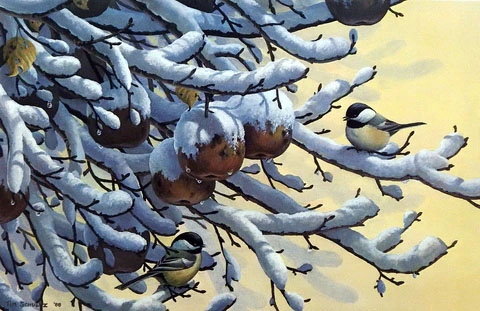 Tim Schultz Print-Signed and Numbered:"December Orchard" - Tim Schultz