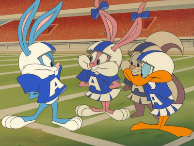 Tiny Toons Original Production Cel: "Buster, Babs, Fifi and Plucky ...