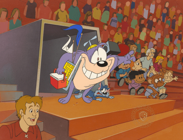 Tiny Toons Original Production Cel: "Dizzy Devil and Furball" - Tiny Toon Adventures