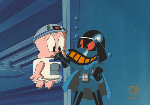 Tiny Toons Original Production Cel: "Duck Vader and Hampton" - Tiny ...