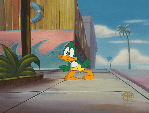 Tiny Toons Original Production Cel: "Plucky Duck" - Tiny Toon Adventures
