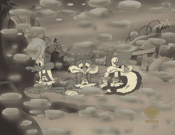 Tiny Toons Original Production Cel: "Shirley the Loon,Babs Bunny and ...