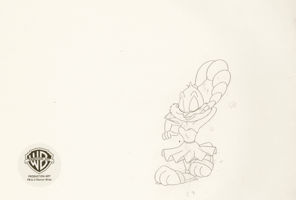 Tiny Toons Original Production Drawing: "Babs Bunny" - Tiny Toon Adventures