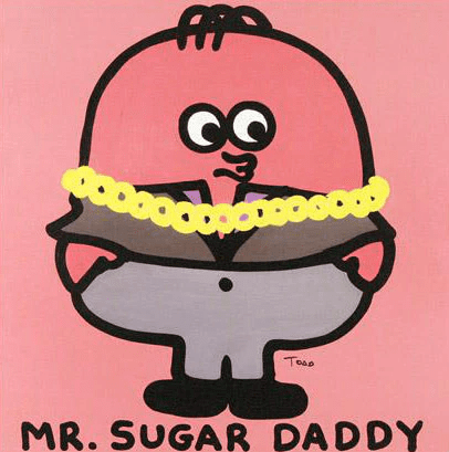 Todd Goldman Limited Edition Giclée on Canvas: "Mr. Sugar Daddy" - Todd Goldman
