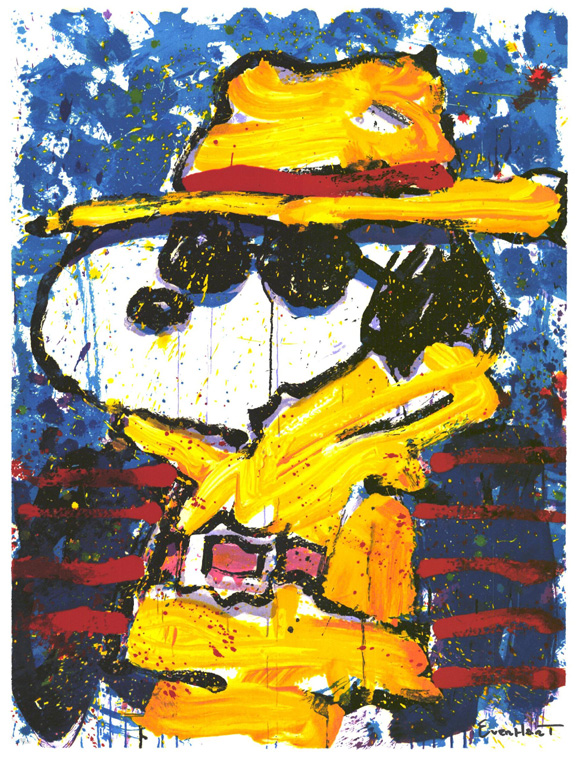 Tom Everhart Limited Edition Lithograph: " Under Cover in Beverly Hills ...