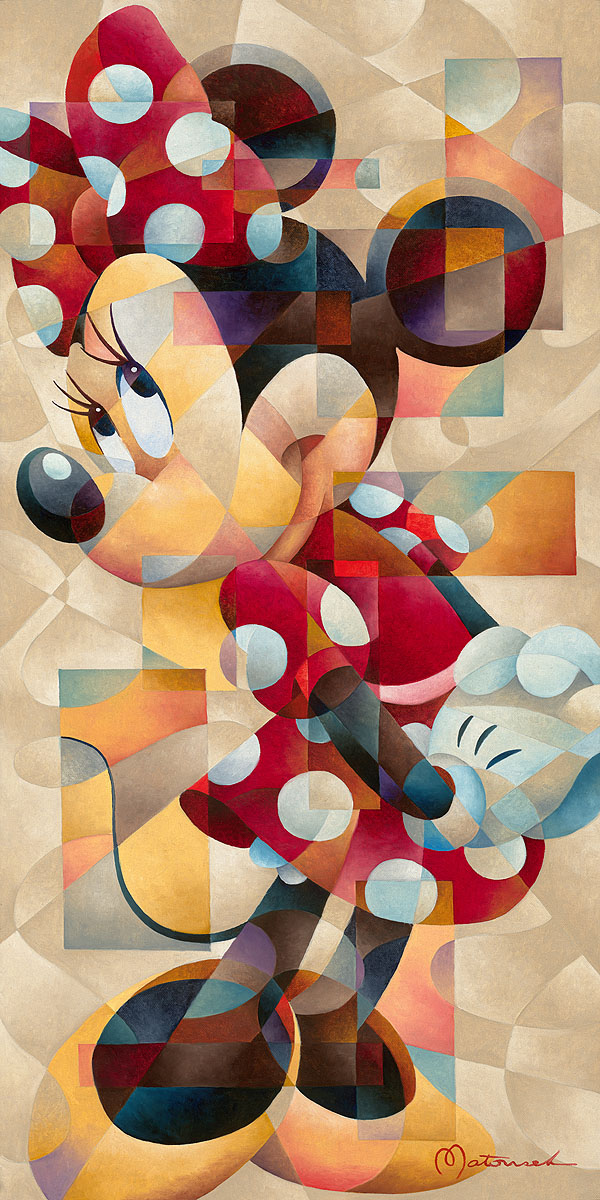 Tom Matousek Artist Signed Disney Ltd Ed Gallery Wrap Canvas:"Minnie's ...