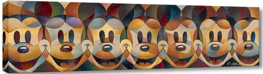 Tom Matousek Artist Signed Ltd Ed Gallery Wrap Canvas:"Seven Mickeys ...