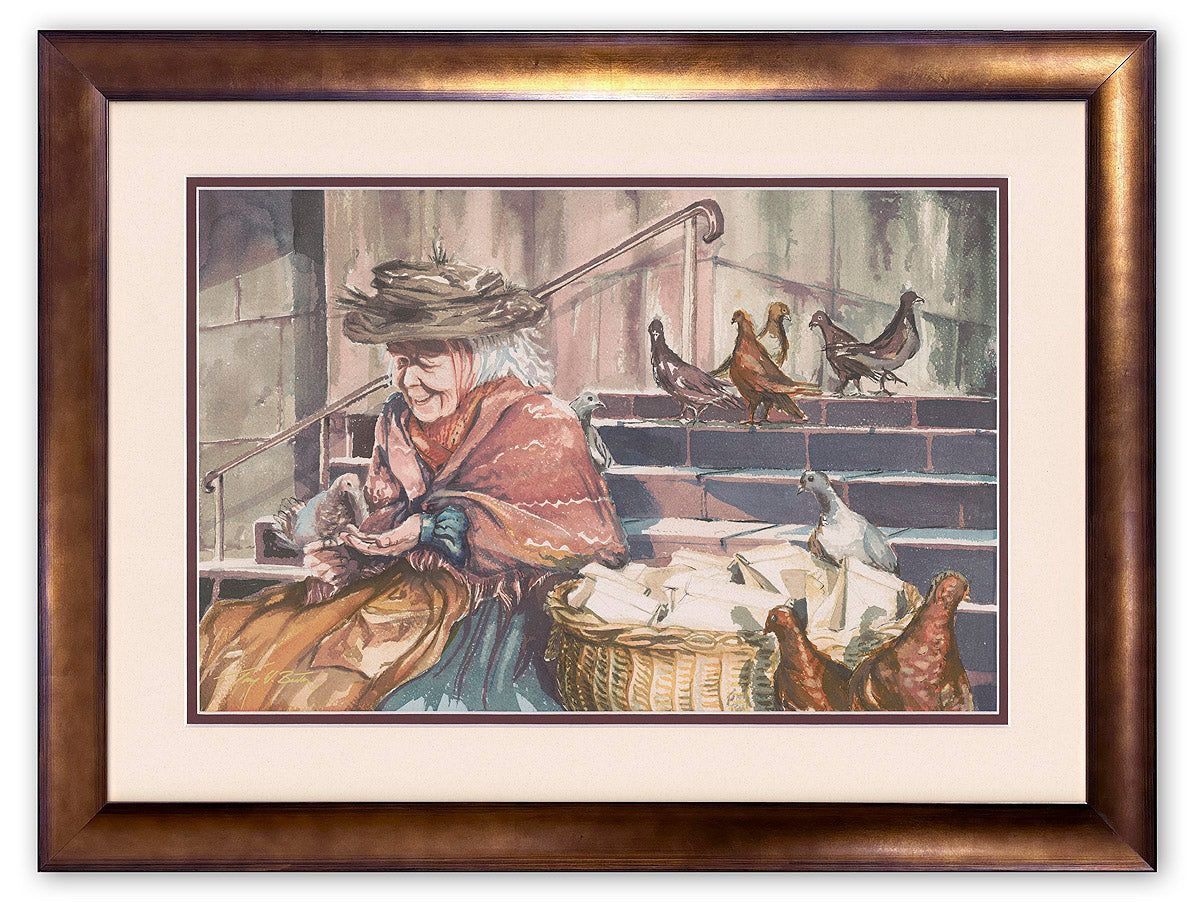 Tony Baxter Framed Limited Edition Framed Chiarograph Print:"Steps of ...