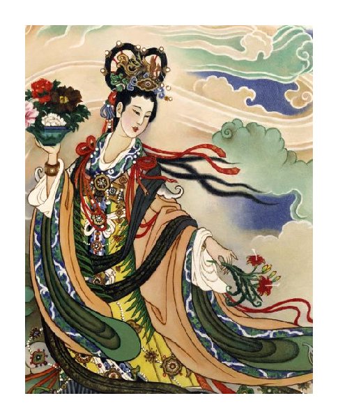 Unknown Fine Art Open Edition Giclée:"The Goddess of Spring" - Asian ...