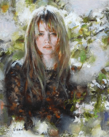 Vidan (Vittorio Dangelico) Limited Edition Giclée on Canvas: "Christine ...