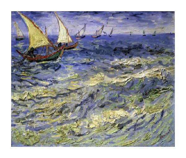 Vincent Van Gogh Fine Art Open Edition Giclée:"Seascape at Saintes ...