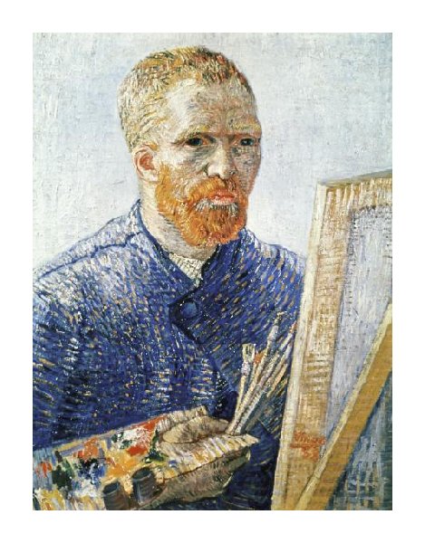 Vincent Van Gogh Fine Art Open Edition Giclée:"Self Portrait in Front ...