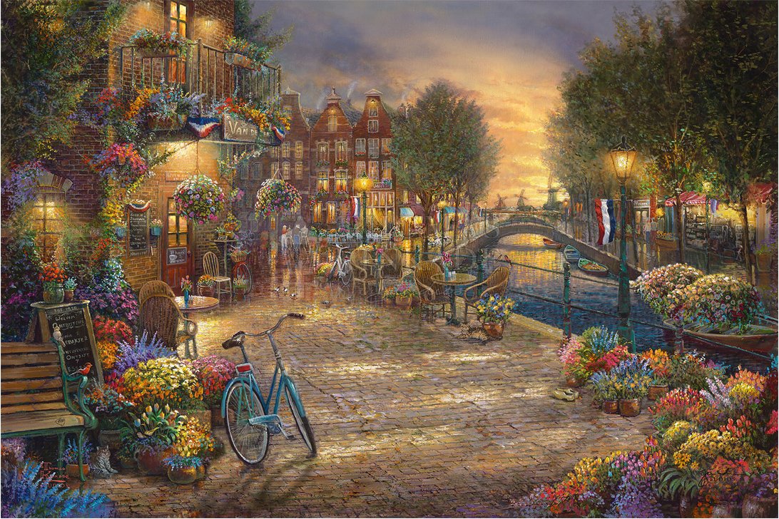 Thomas Kinkade Studios Limited Edition Hand Embellished Canvas Giclee ...