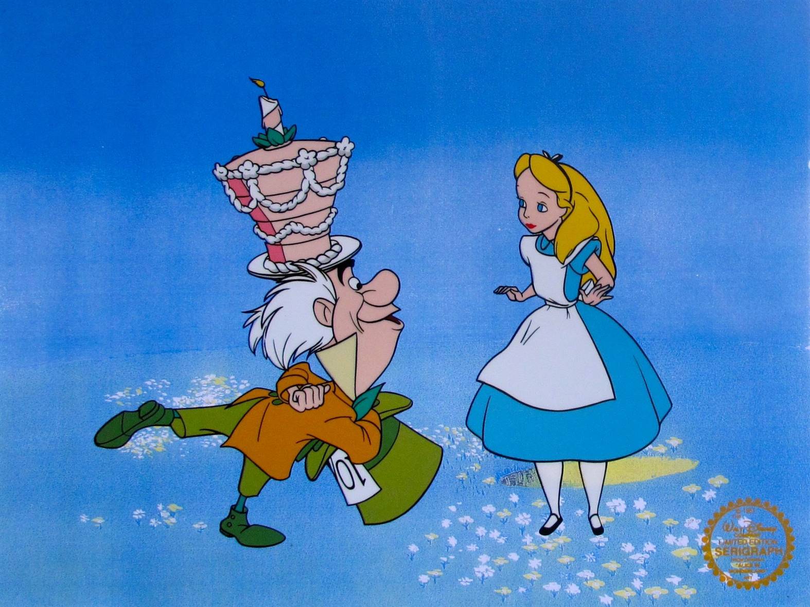 Walt Disney Studios Original Serigraph Cel Animation Art Sericel:"Alice ...