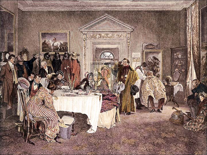 Walter Dendy Sadler Artist Hand Colored Copper Plate Printed Atelier ...