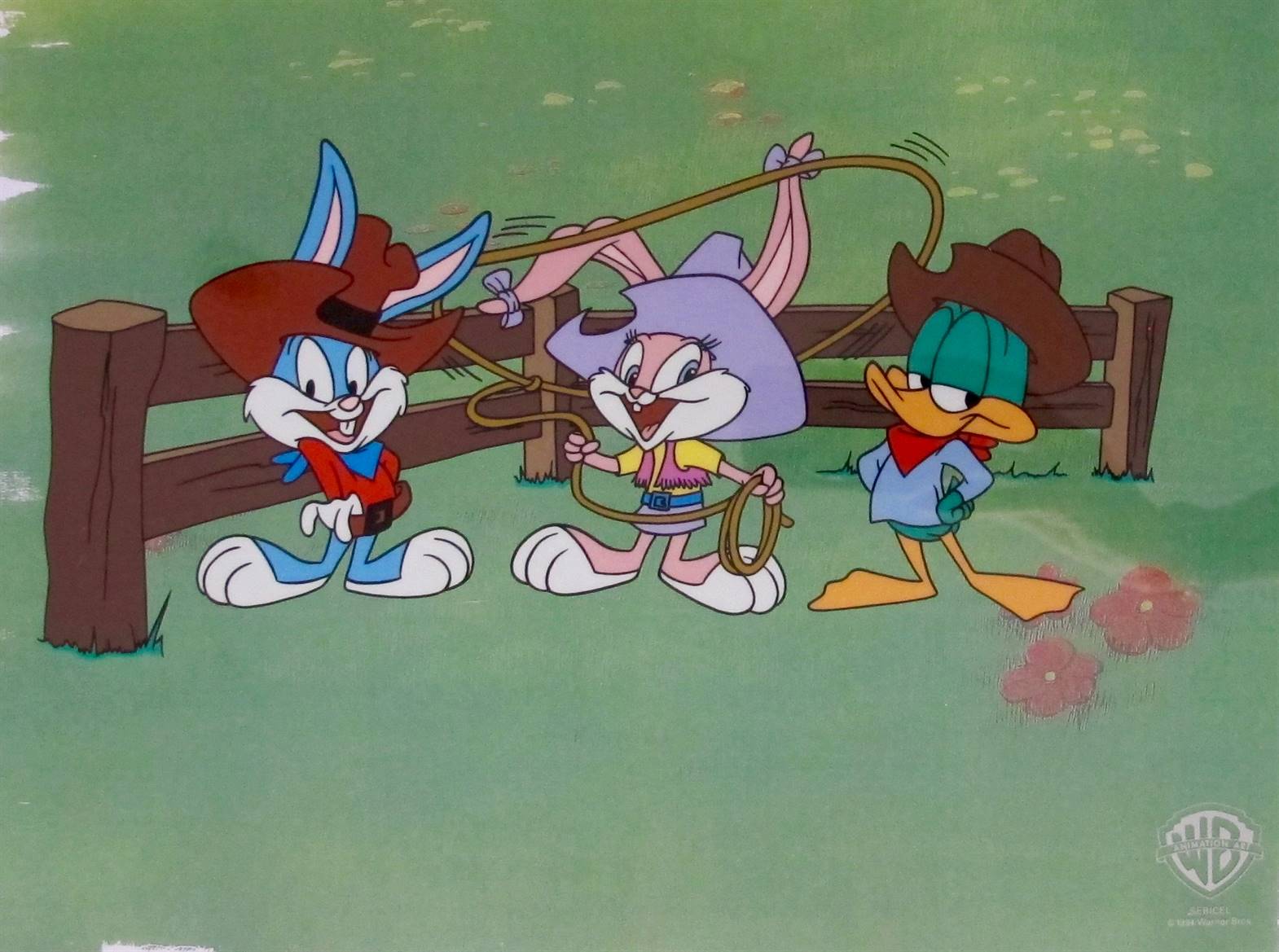 Warner Bros Animation Sericel:"Tiny Toons Western Cowboy" - Warner Bros