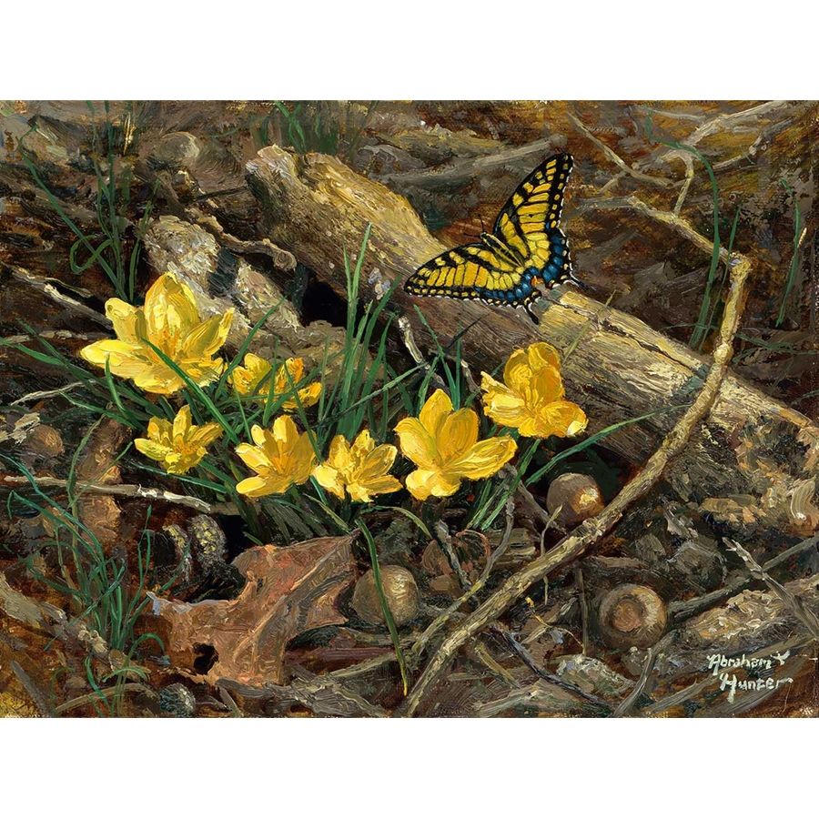 Abraham Hunter Artist Hand Signed Limited Edition Embellished Canvas ...
