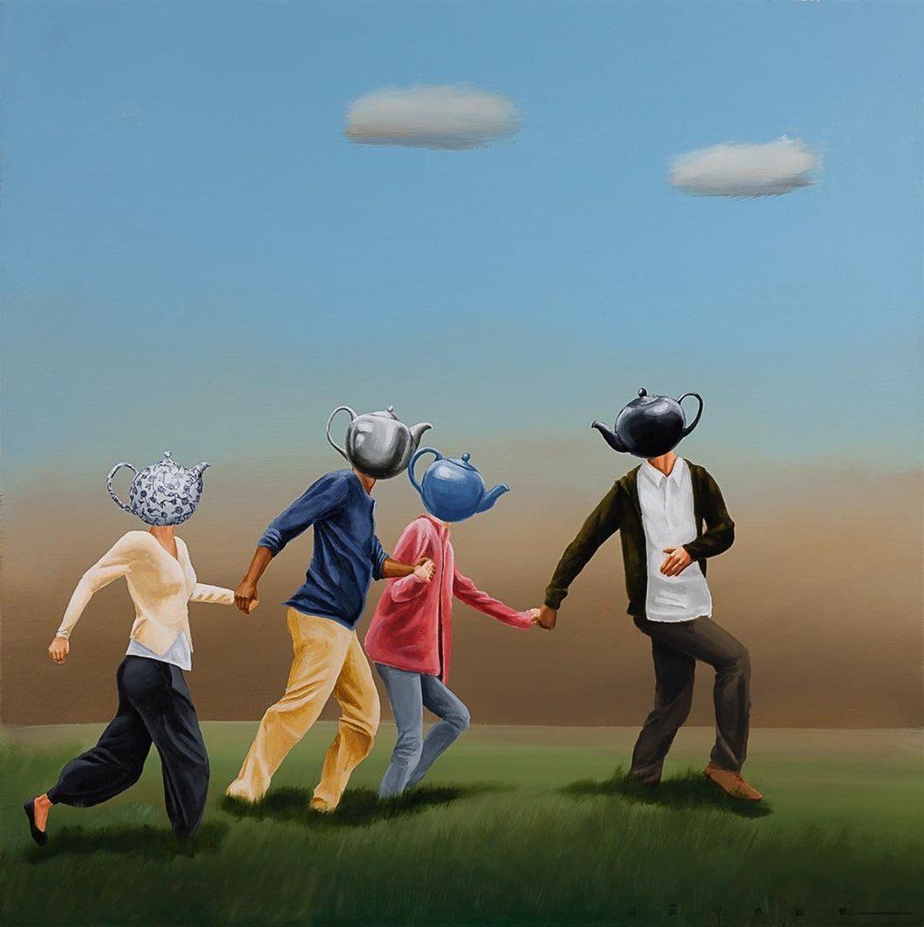 Robert Deyber Artist Signed Limited Edition Lithograph:"Pot Heads ...