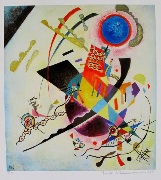 Wassily Kandinsky Estate Signed Limited Edition Giclee:"Blue Circle ...