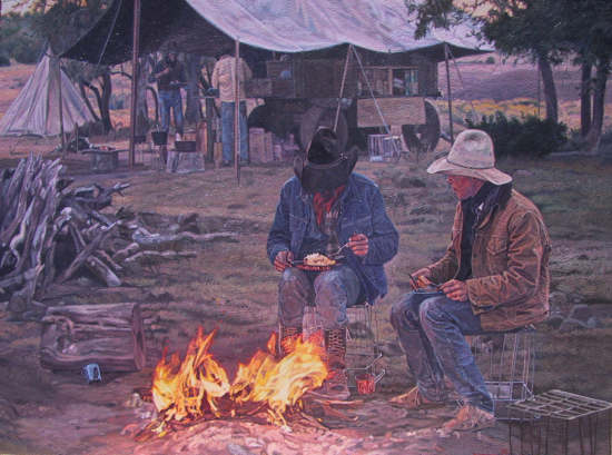 Wayne Justus Limited Edition Canvas Giclee:"Mashed Potatoes" - Wayne Justus