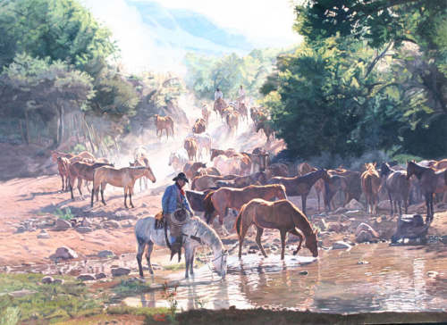 Wayne Justus Limited Edition Canvas Giclee:"Moving Force Of The ...