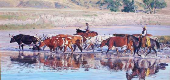 Wayne Justus Limited Edition Canvas Giclee:"New Reflections Of The Past ...