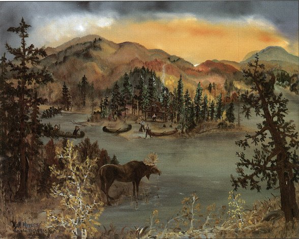 Will Moses Handsigned and Numbered Limited Edition Print:"Moose Woods ...