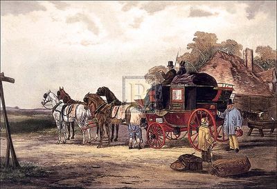 William J. Shayer Jnr Artist Hand Colored Copper Plate Printed Atelier ...