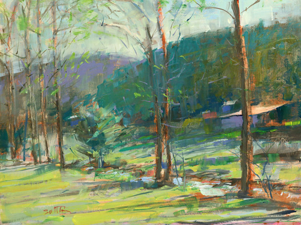 William Suttles 24 x 32 Open Edition Giclee on Canvas:"Early Spring ...