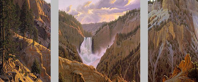 Wilson Hurley Artist Signed Limited Edition Triptych Canvas Giclee ...