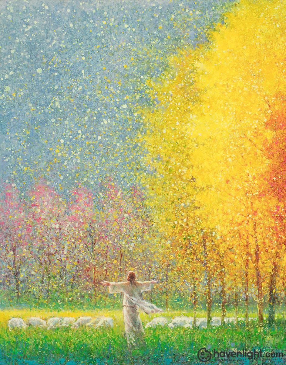 Yongsung Kim Fine Art Canvas Giclee: "In His Glory" - Yongsung Kim