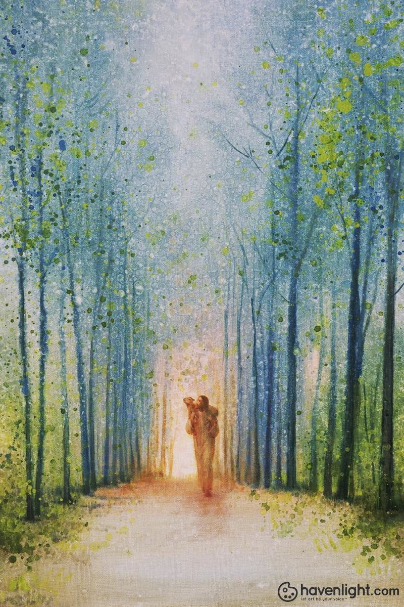 Yongsung Kim Fine Art Canvas Giclee: "The Shepherd's Path" - Yongsung Kim