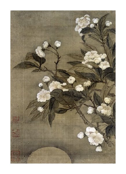 Yun Shouping Fine Art Open Edition Giclée:"Pear Blossom and Moon from ...