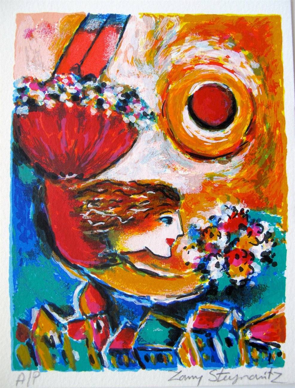 Zamy Steynovitz Hand Signed Limited Edition Lithograph:"Dancer With ...