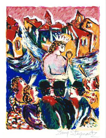Zamy Steynovitz Limited Edition Serigraph on Paper: "The King's New ...