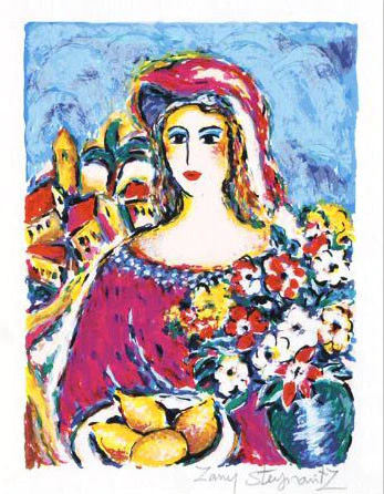 Zamy Steynovitz Limited Edition Serigraph on Paper: "View of the Old ...