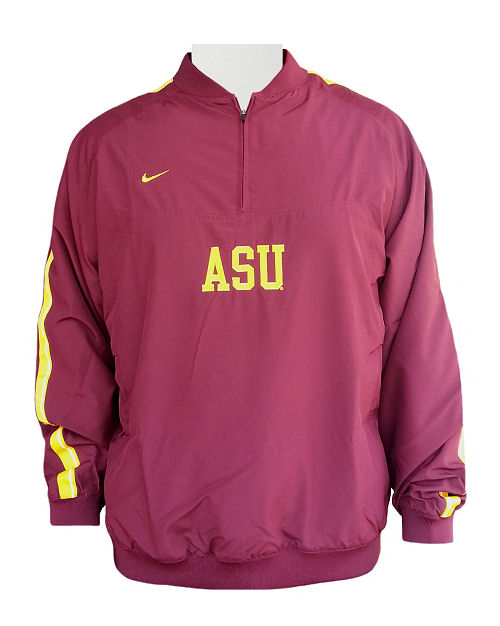 Arizona State Sundevils College Hitch & Go Pullover Wind Jacket By Nike ...