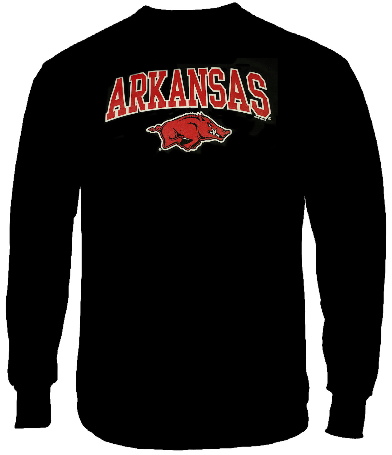 Arkansas Razorbacks Black College Arch Long Sleeve T Shirt | Arkansas ...