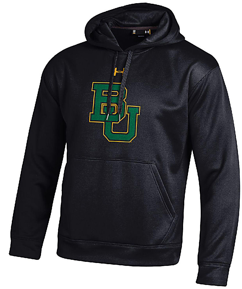 Baylor Bears 2.0 Black Interlocked Performance ColdGear Hooded ...