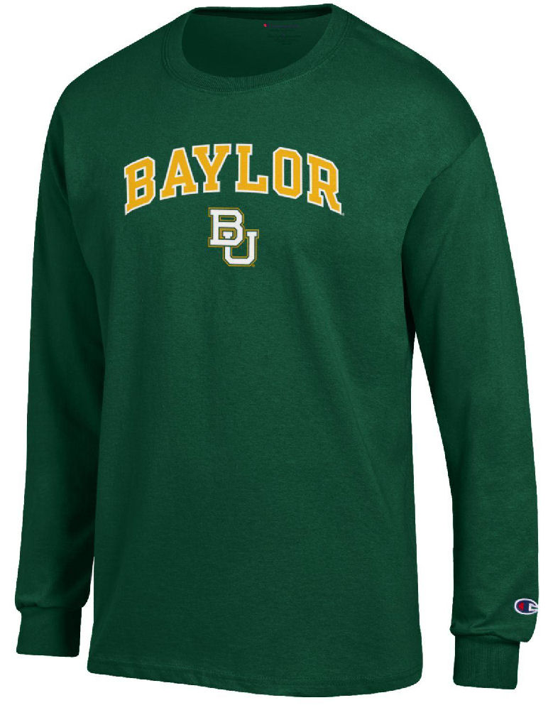 Baylor Bears Arched Stadium Long Sleeve T Shirt by Champion | Baylor ...