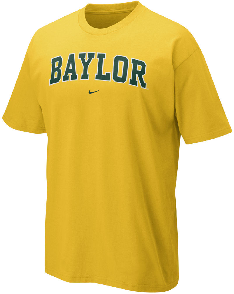 Baylor Bears Gold Classic College Short Sleeve Tee Shirt By Nike Team ...