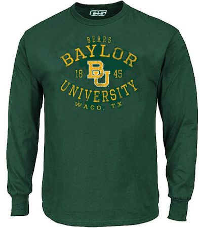 Baylor Bears Mens Essential Long Sleeve College Tee Shirt | Baylor ...