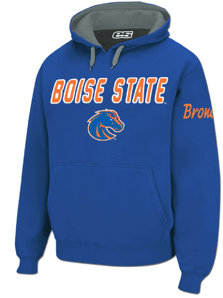 Boise State Broncos Mens Royal Embroidered Combo Hooded Sweatshirt ...