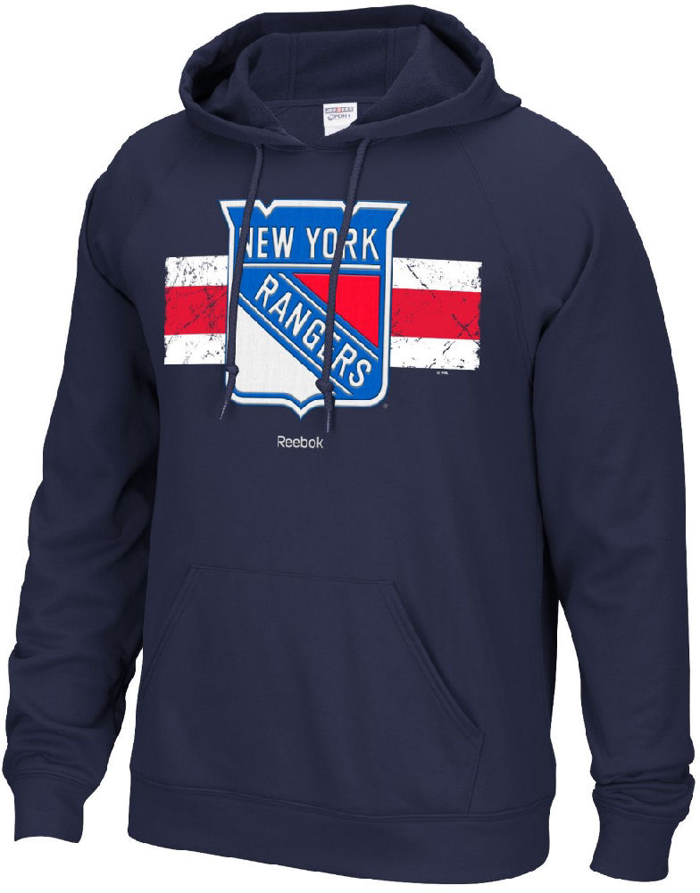 Youth New York Rangers Blue Reebok Honor Code Hoodie Sweatshirt | New ...