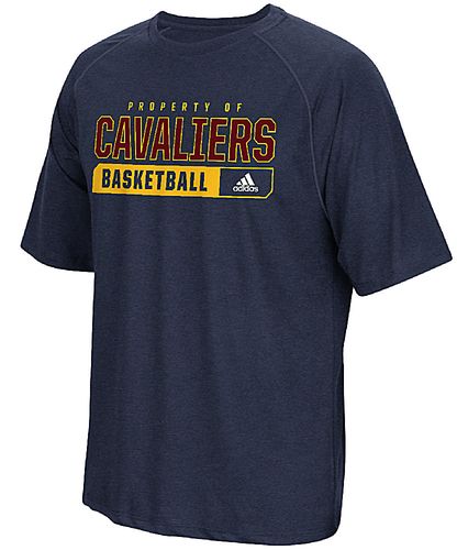 Cleveland Cavaliers Performance Property Of Climalite Shirt-Heather ...